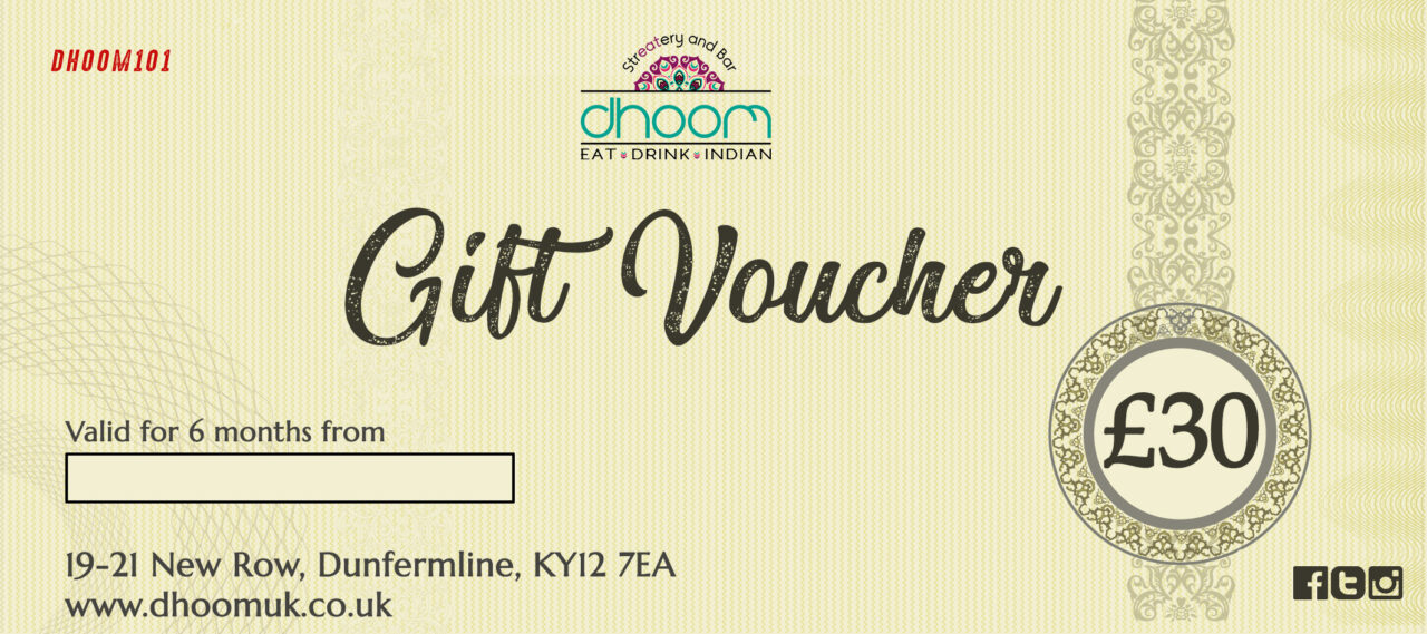 Gift Vouchers | Dhoom